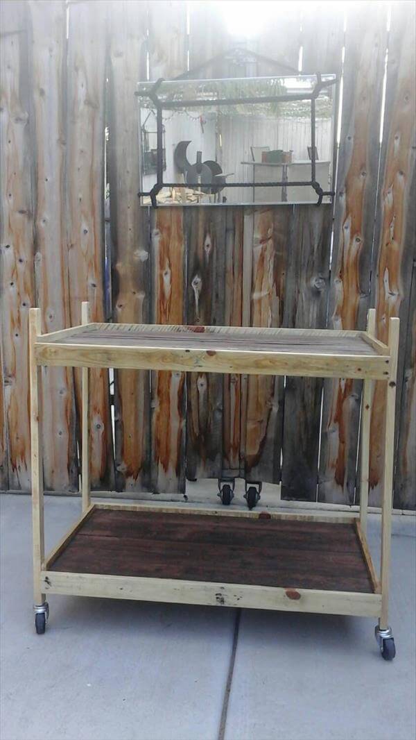 Pallet Wood Trolley