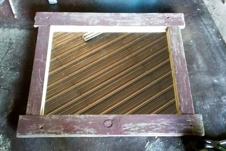 DIY Barn Wood Mirror