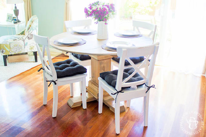 30 Rustic DIY Farmhouse Table Plans (Free PDF Plan)