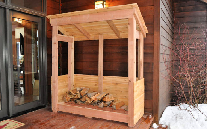 25 Homemade DIY Firewood Rack Plans for Storage